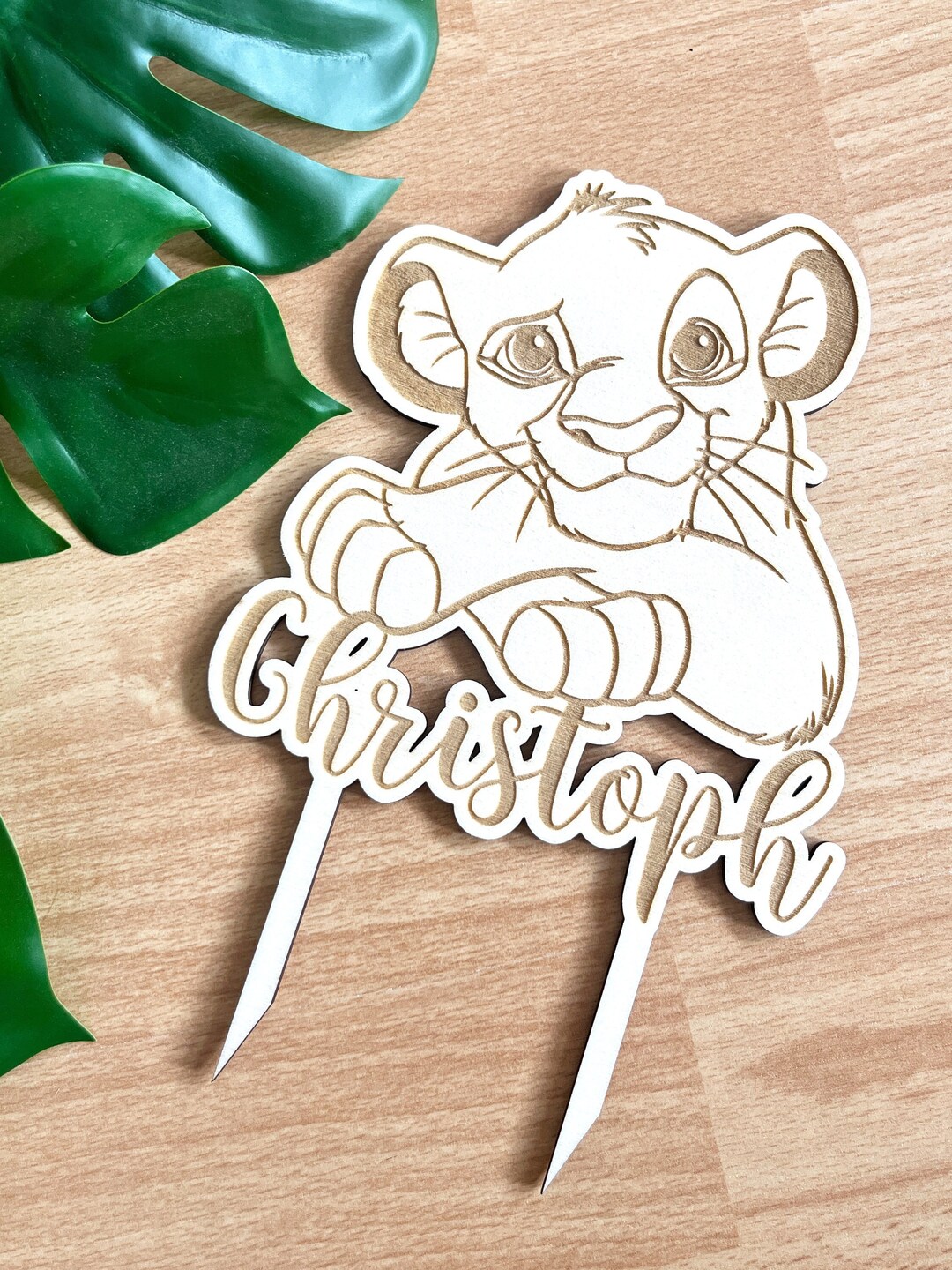 Simba Cake Topper, Lion King Cake Topper for Children's Birthdays Made ...