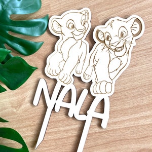 Simba Cake Topper, Lion King Cake Topper for Children's Birthdays Made ...