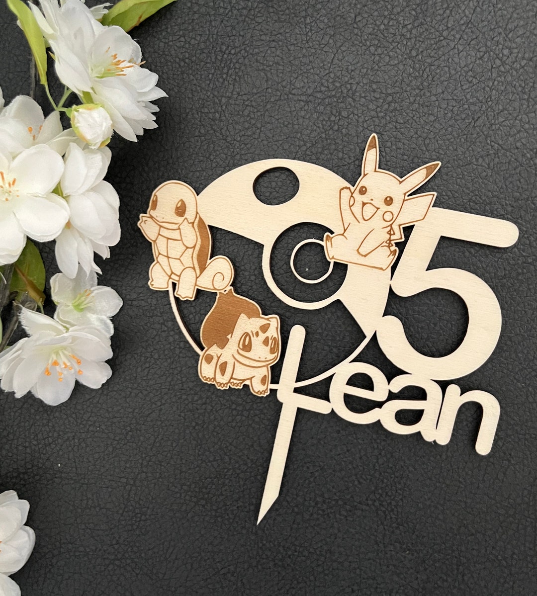 Pikachu, Shiggy and Bulbasaur Cake Toppers for Special Children's ...