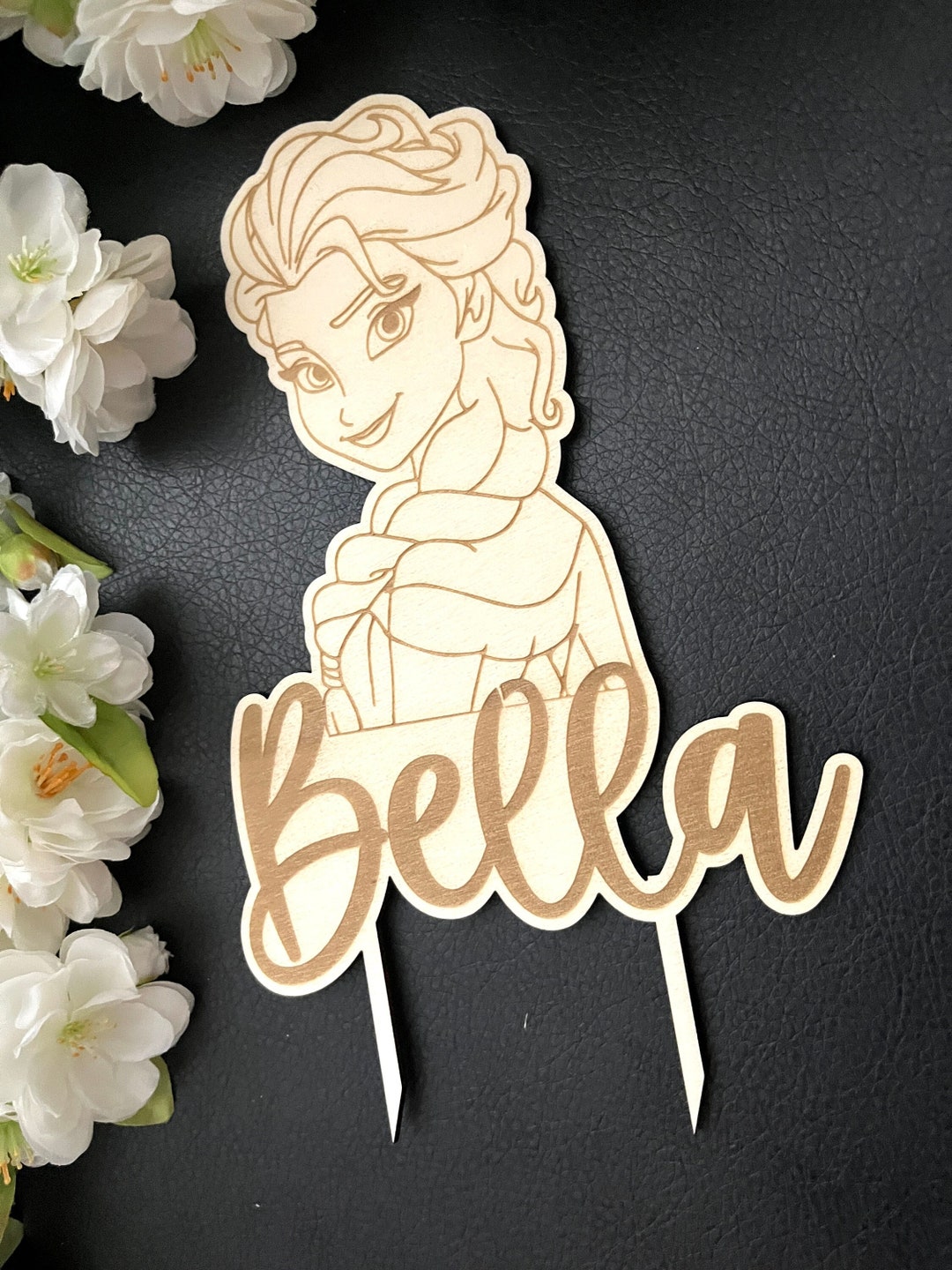 Wooden Elsa Cake Topper for Children's Birthday Parties for Big and ...