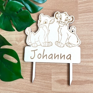 Simba Cake Topper, Lion King Cake Topper for Children's Birthdays Made ...