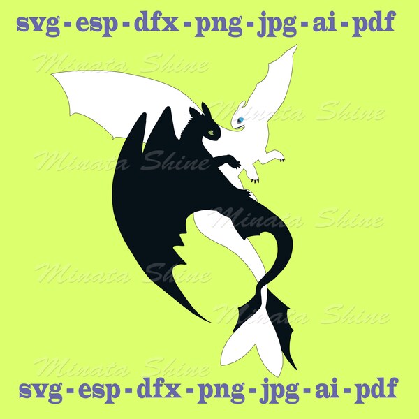 Light Fury Svg - Etsy