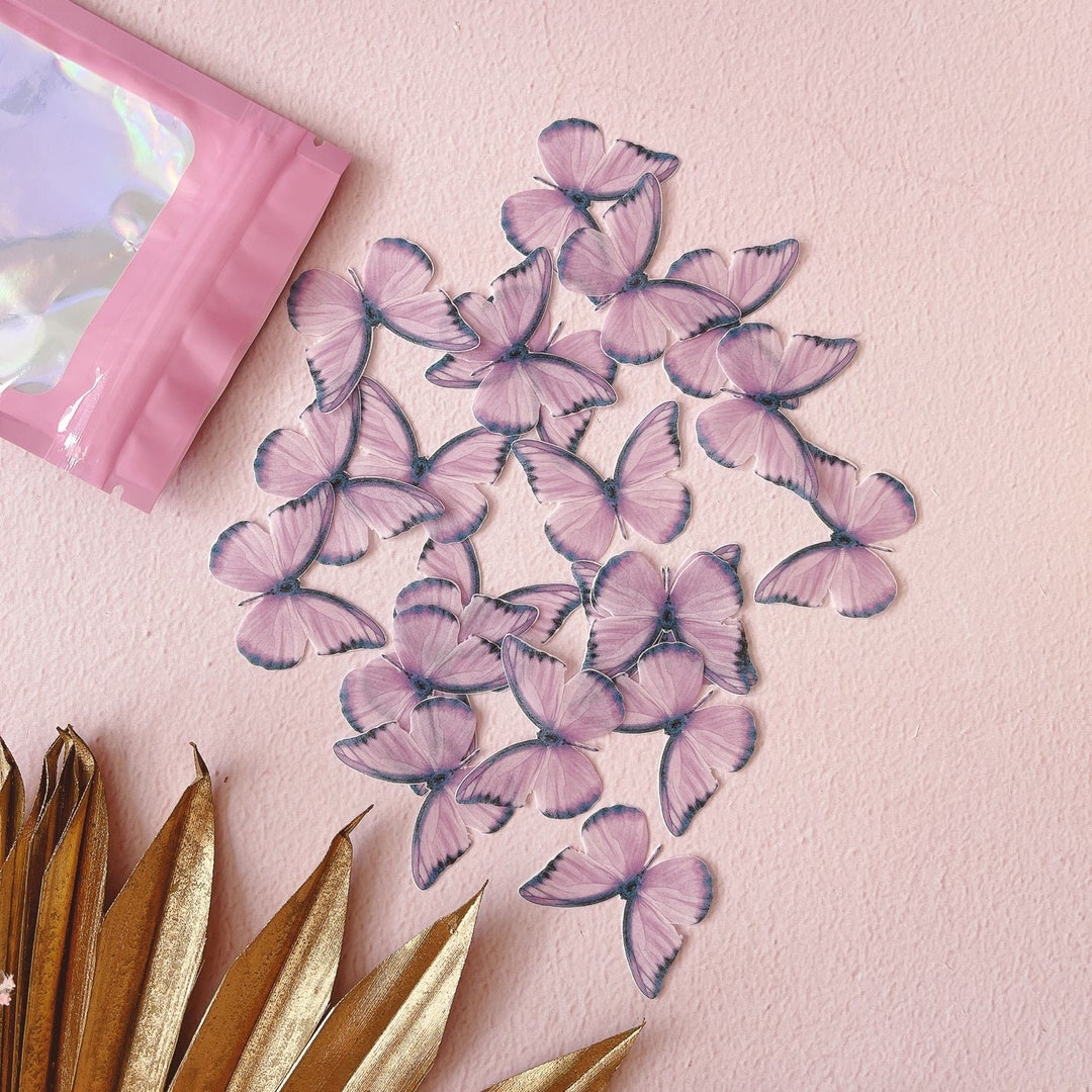 Edible Wafer Paper Butterflies Rebecca - Purple Hues - 24 Precut - Etsy