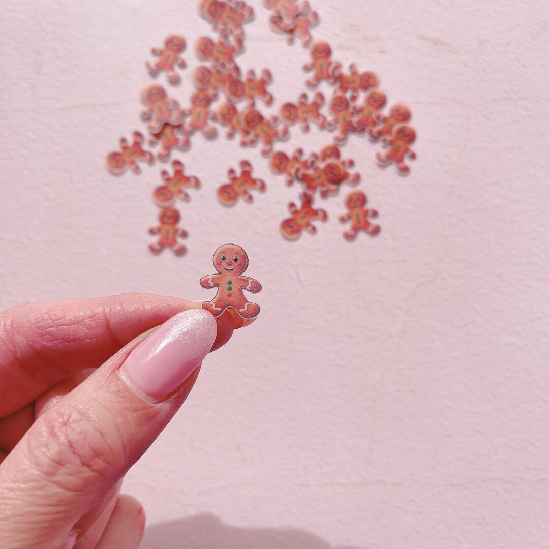 Edible Wafer Paper Mini Gingerbread Men - 30 Precut - Etsy