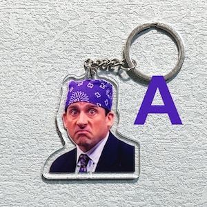 Michael Scott the Office Keychain Double Sided Keyring, American TV ...