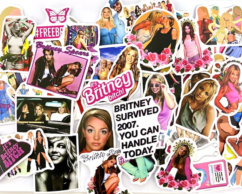 Britney Spears Assorted Stickers American Pop Singer Pop - Etsy
