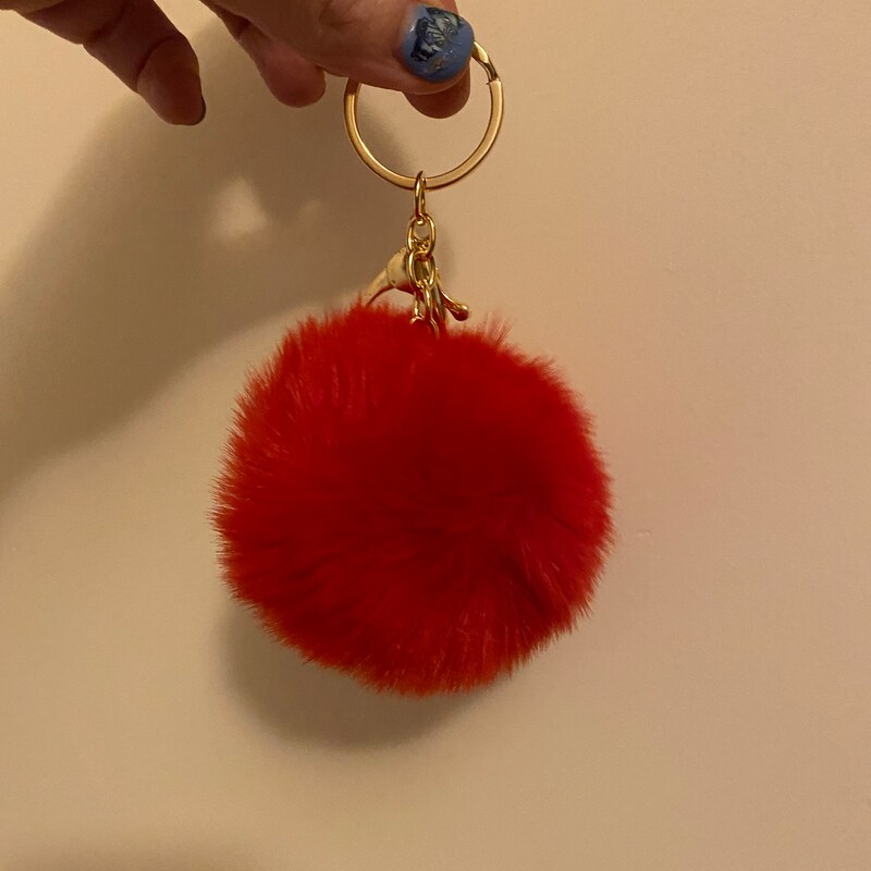 Pom Pom Keyring - Etsy UK