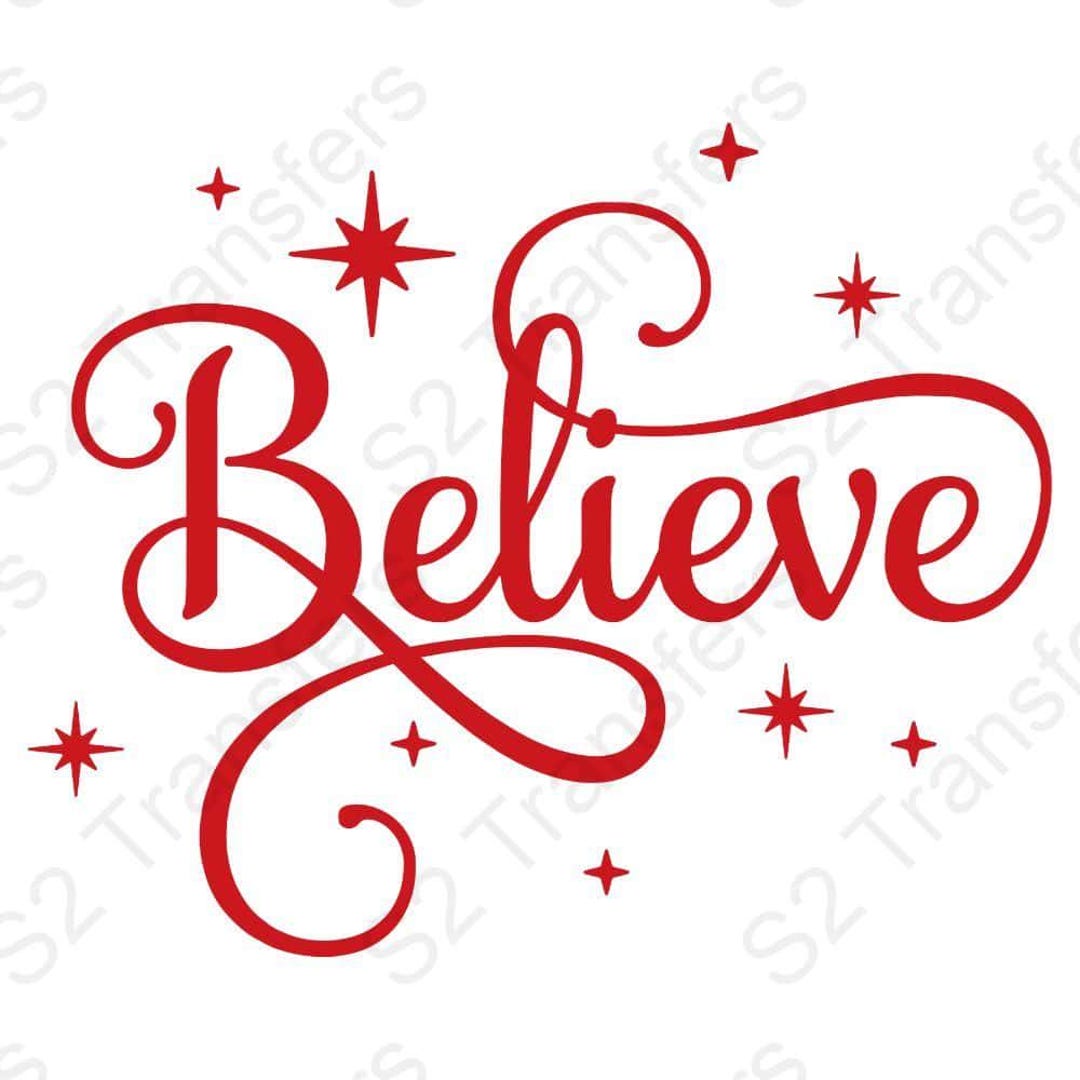 Believe Stars - DTF Transfer - Etsy