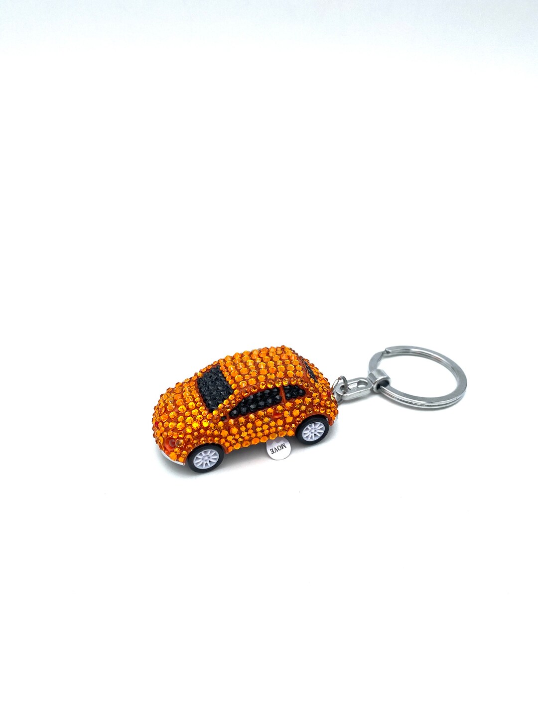 Fiat 500 Keychain With Swarovski, Fiat 500 Mini Keychain With Swarovski ...