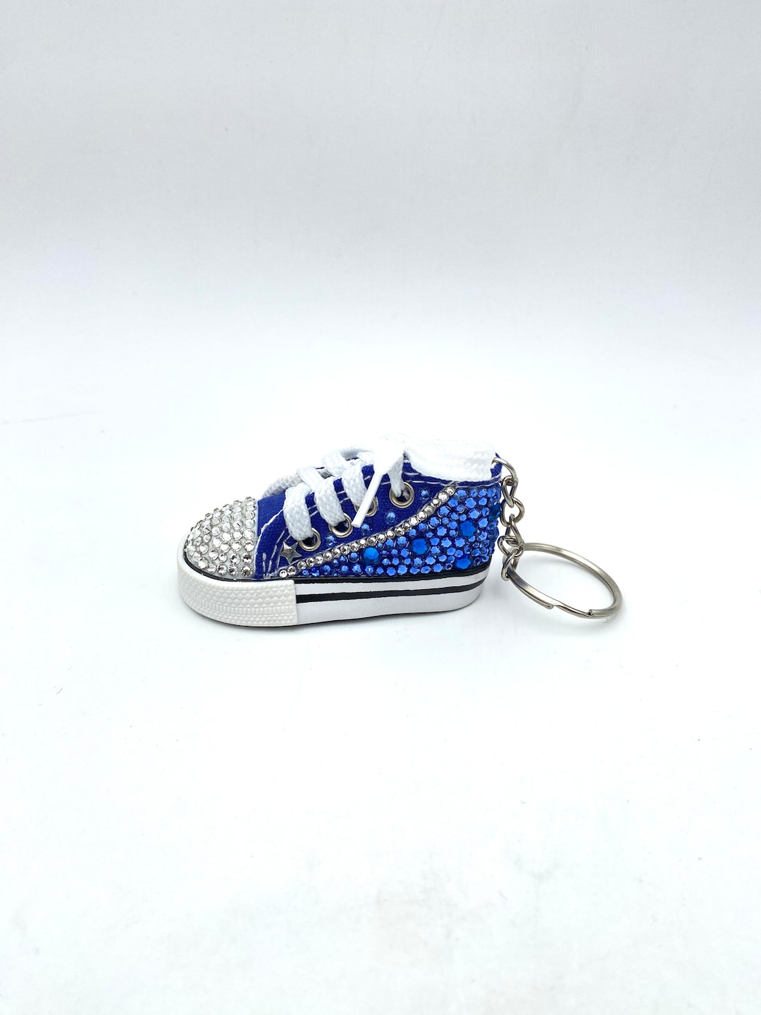 Personalized Keychain With SWAROVSKI Crystals, Converse Keychain With ...