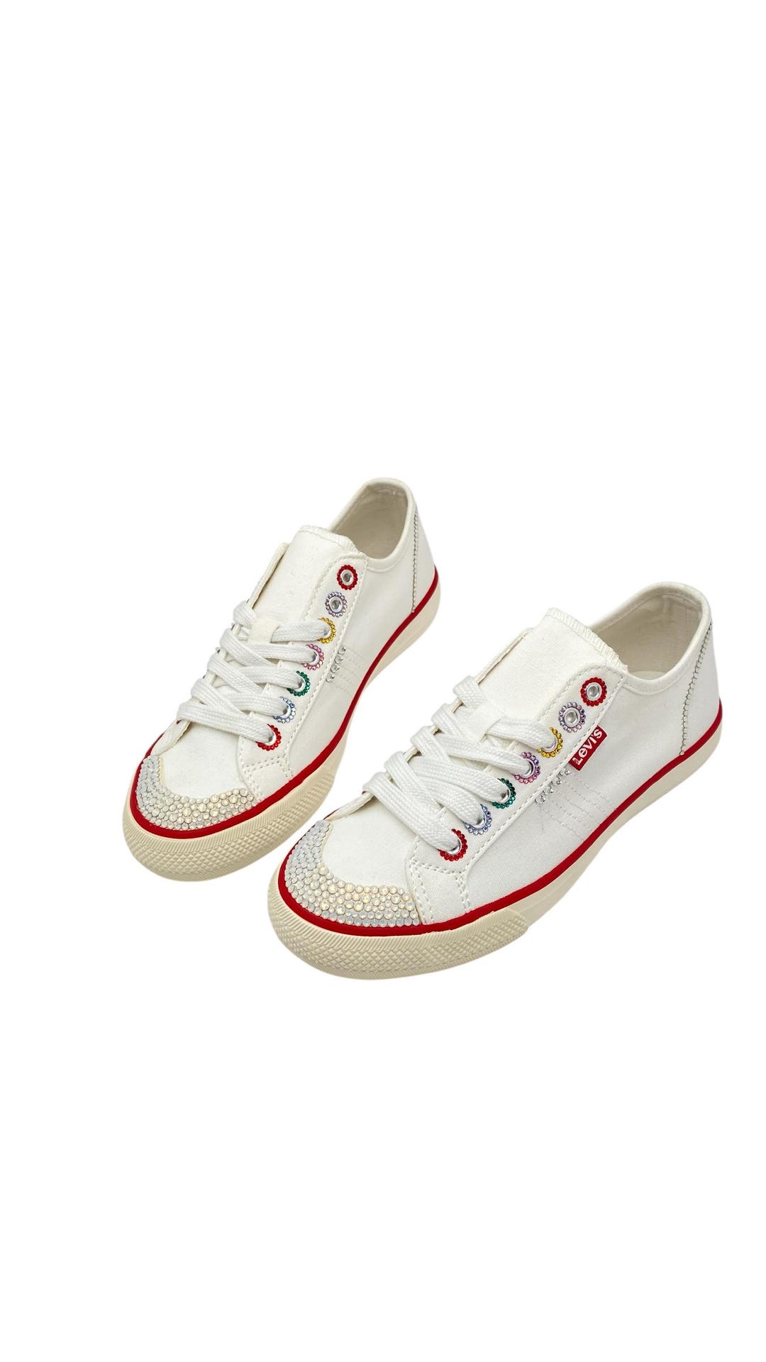 LEVIS Sneakers Decorated With Swarovski Crystals - Exclusive Handmade ...
