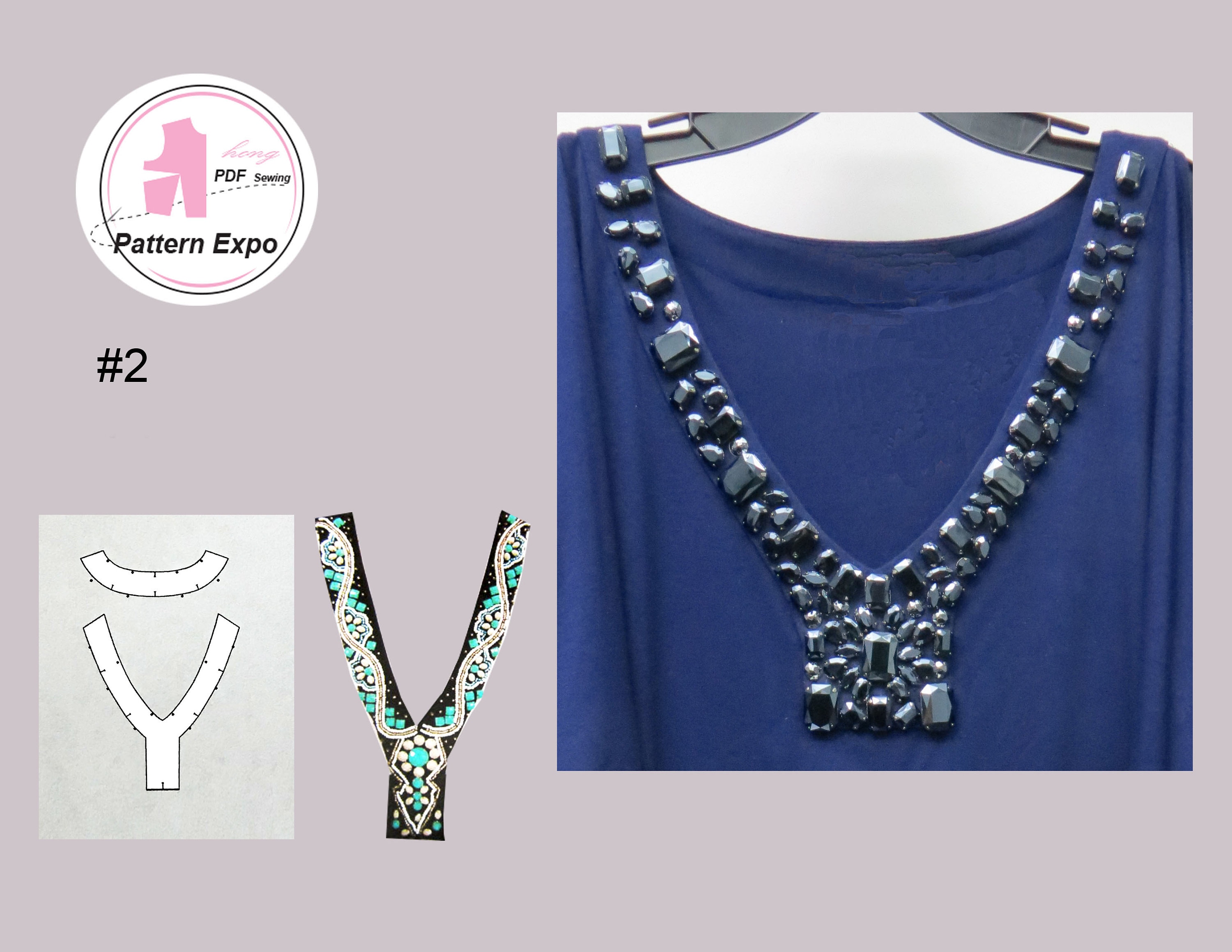 Neckline /collar/pdf Patterns/design Your Own Neckline Beaded/jewelry ...