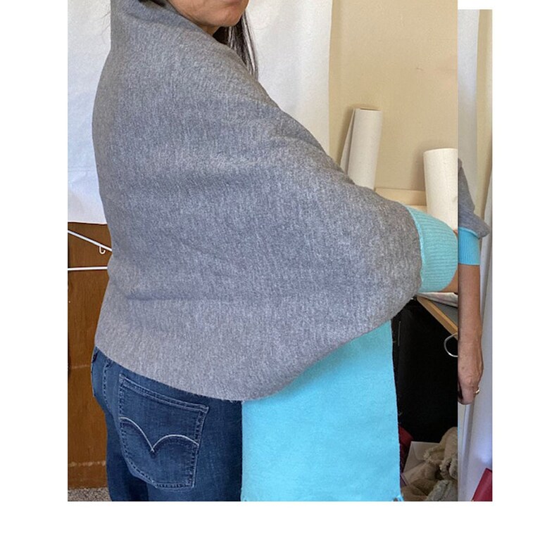 Fringe Wraps Poncho/open Front Poncho/pdf Sewing Pattern/ One Size - Etsy