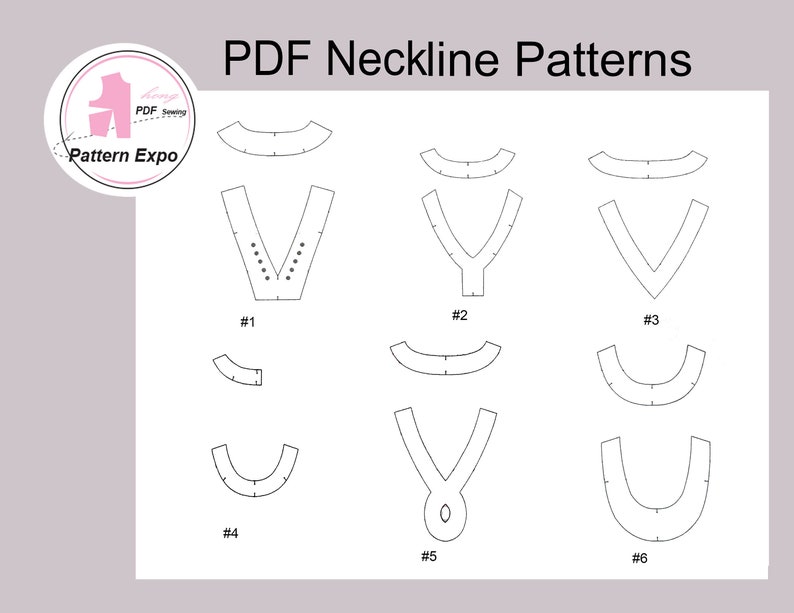 Neckline /collar/pdf Patterns/design Your Own Neckline Beaded/jewelry ...