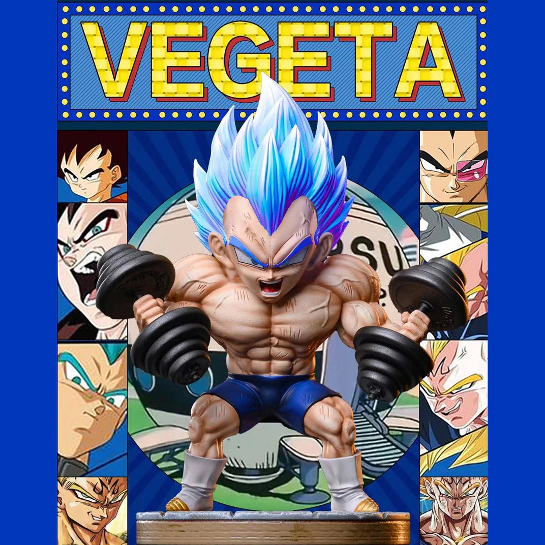 Vegeta Fitness Statues - Etsy