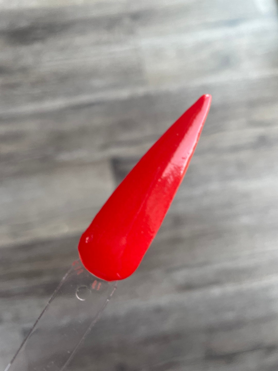 Hot Red- Dip Powder, Nail Dip Powder, Nail Dip, Nails, Dip, Red Nails ...