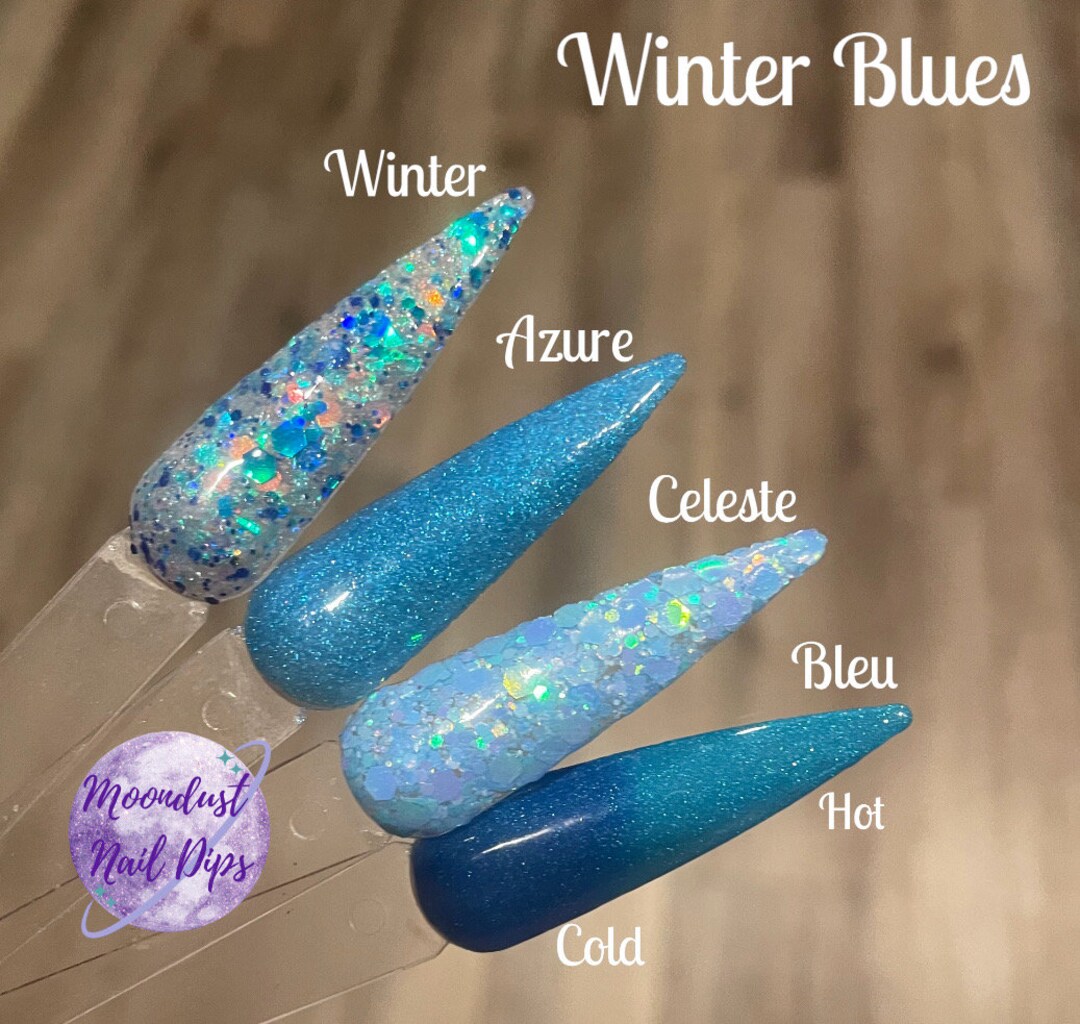 Winter Blues- Nail Dip, Dip Powder, Nails, Dip for Nails, Dipping ...