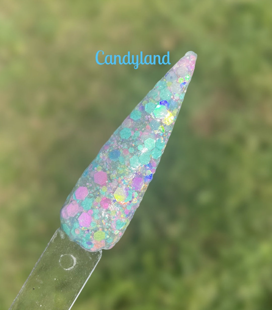 Candyland - Nail Dip, Dip, Dip Powder, Nail Dip Powder, Glitter Nails ...