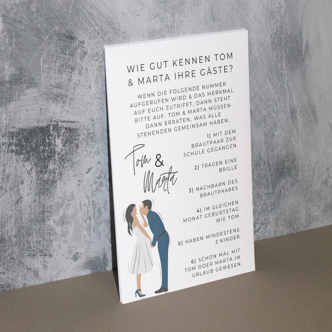 How Well Do You Know Your Guests? Game With the Bride and Groom Icon ...