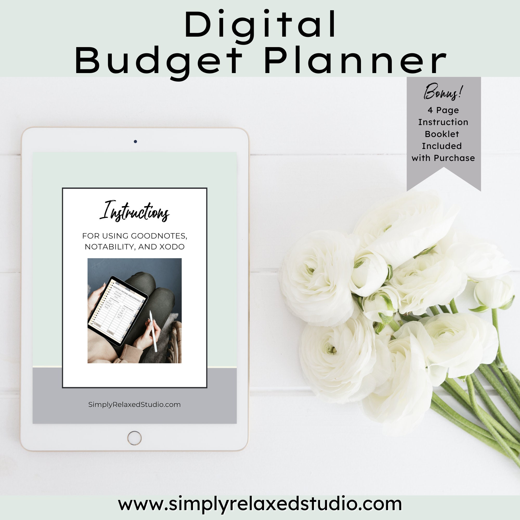 Digital Budget Planner Goodnotes, Digital Budget Tracker, Budget ...