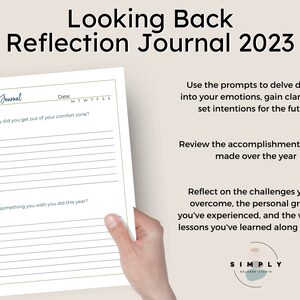 2023 Year in Review Journal, Looking Back Reflecting on 2023 Journal ...