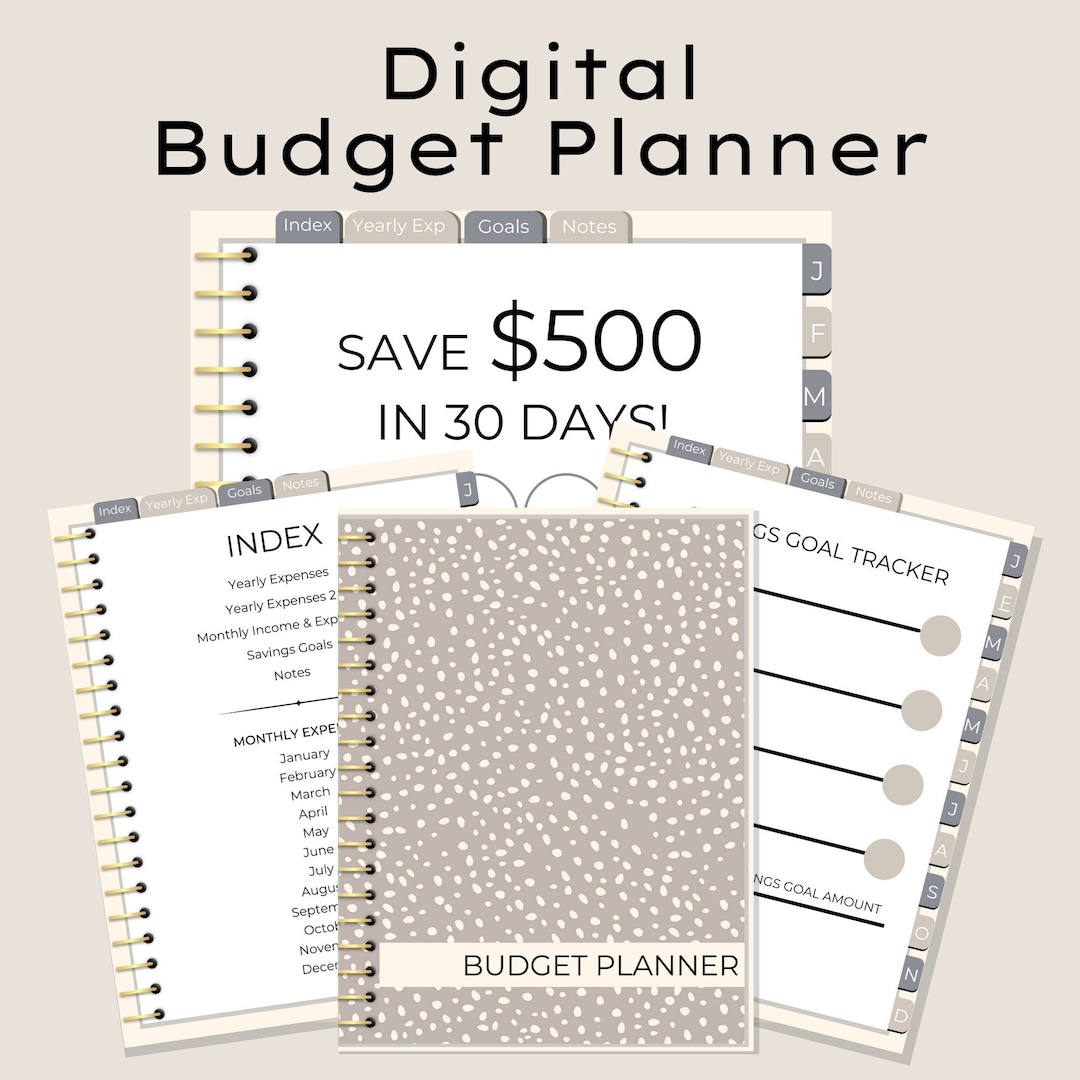 Digital Budget Planner Goodnotes, Digital Budget Tracker, Budget ...