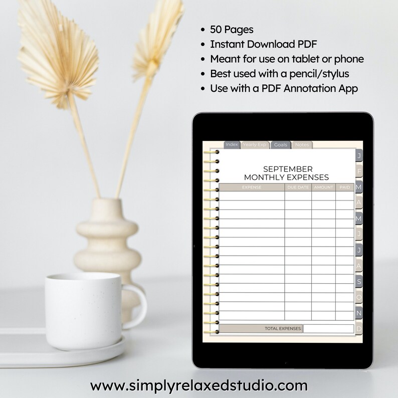 Digital Budget Planner Goodnotes, Digital Budget Tracker, Budget ...