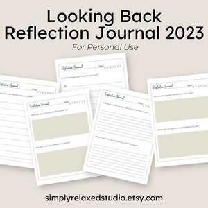 2023 Year in Review Journal, Looking Back Reflecting on 2023 Journal ...