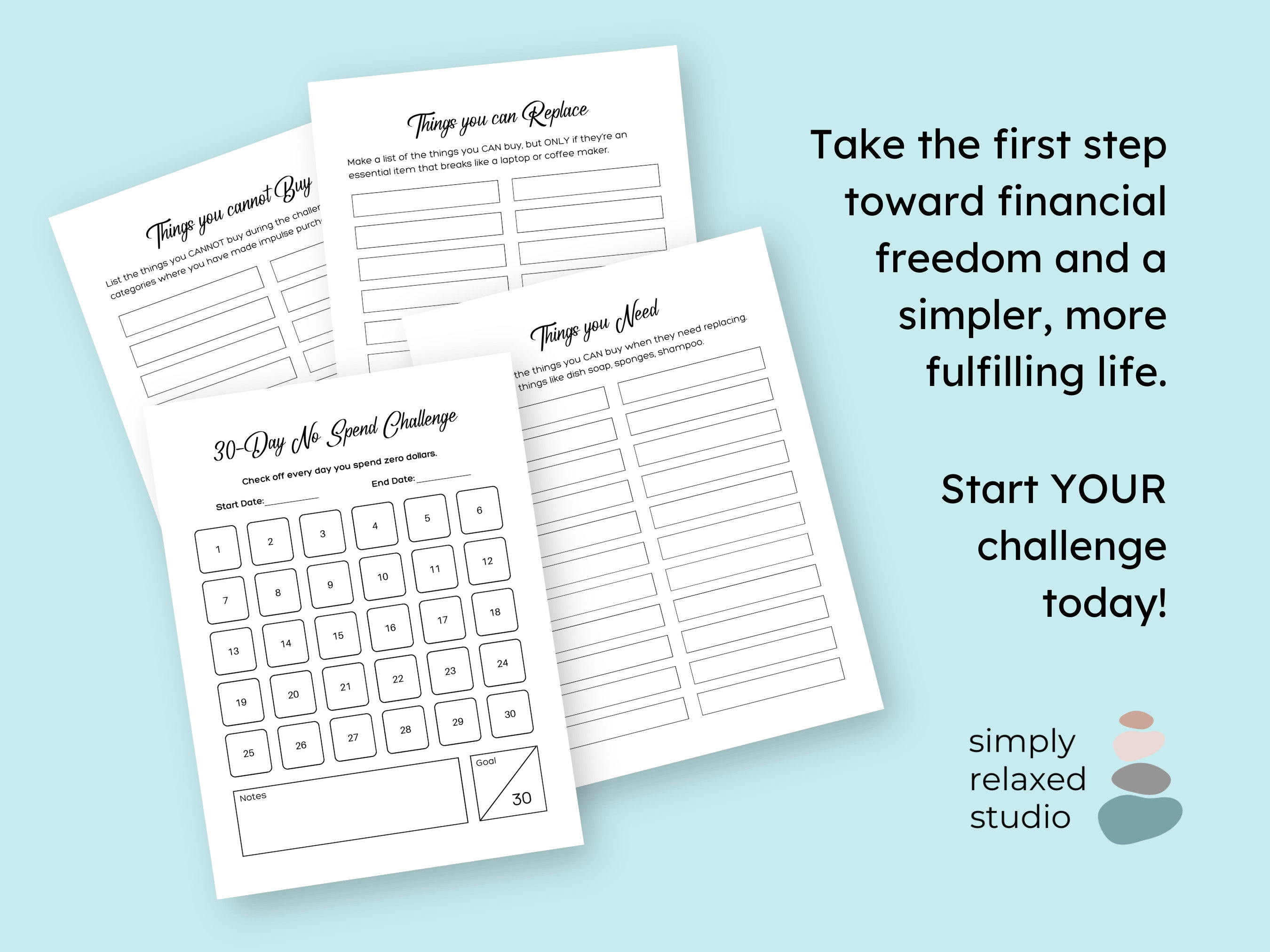 Personal Finance Planner Printable, Spend Less Planner, Frugal Living ...