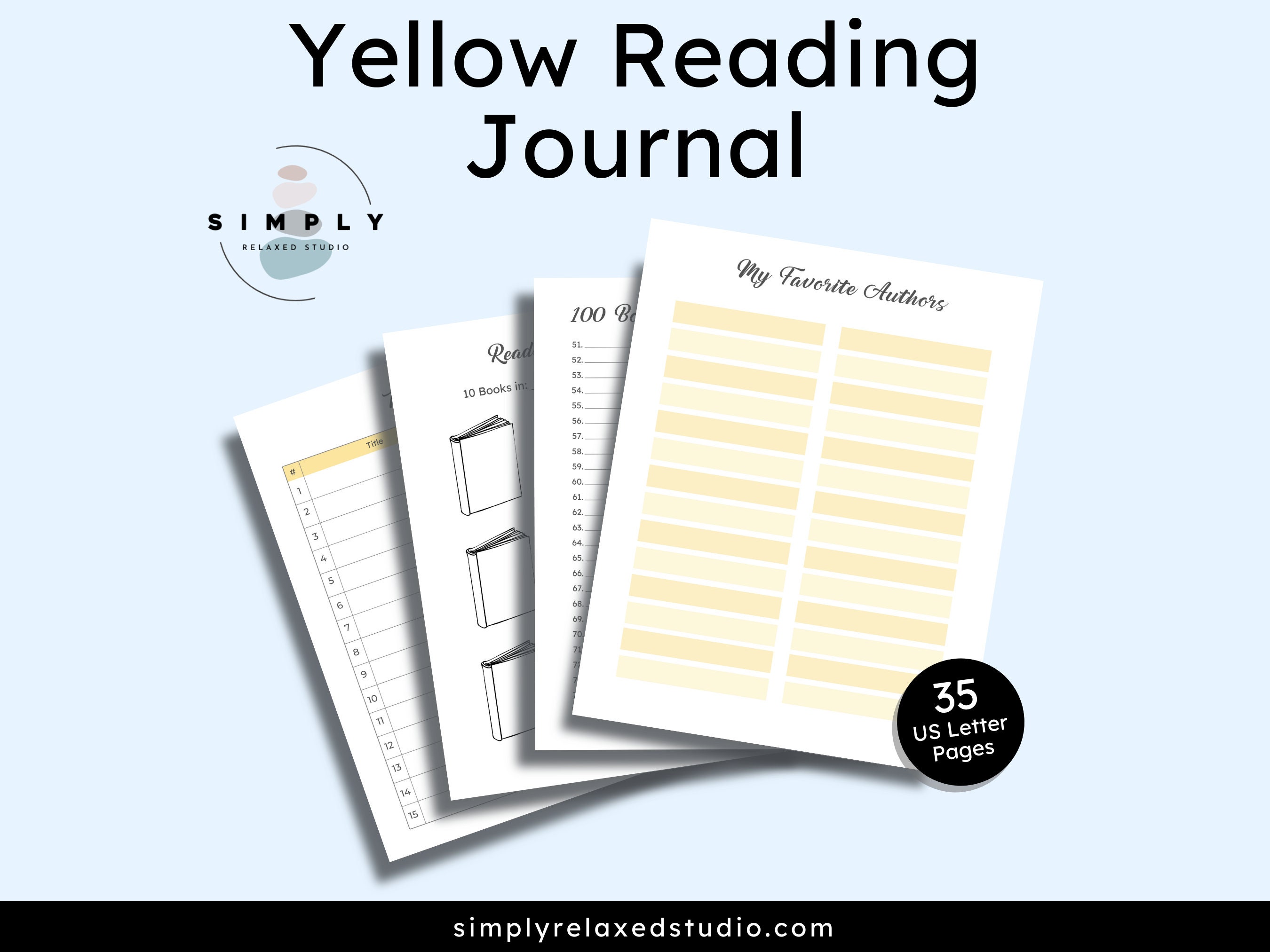 Reading Journal Printable Page, Reading Progress Log, Book Lovers Gift ...