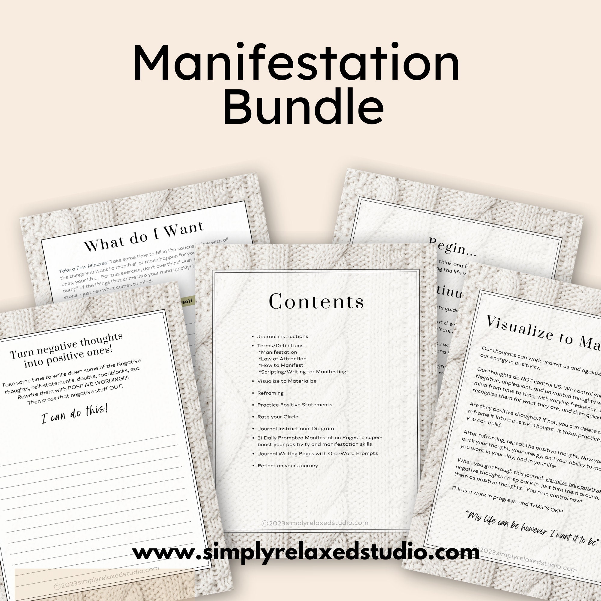 Manifesting Journal Printable, Manifestation Journal Prompts, Personal ...