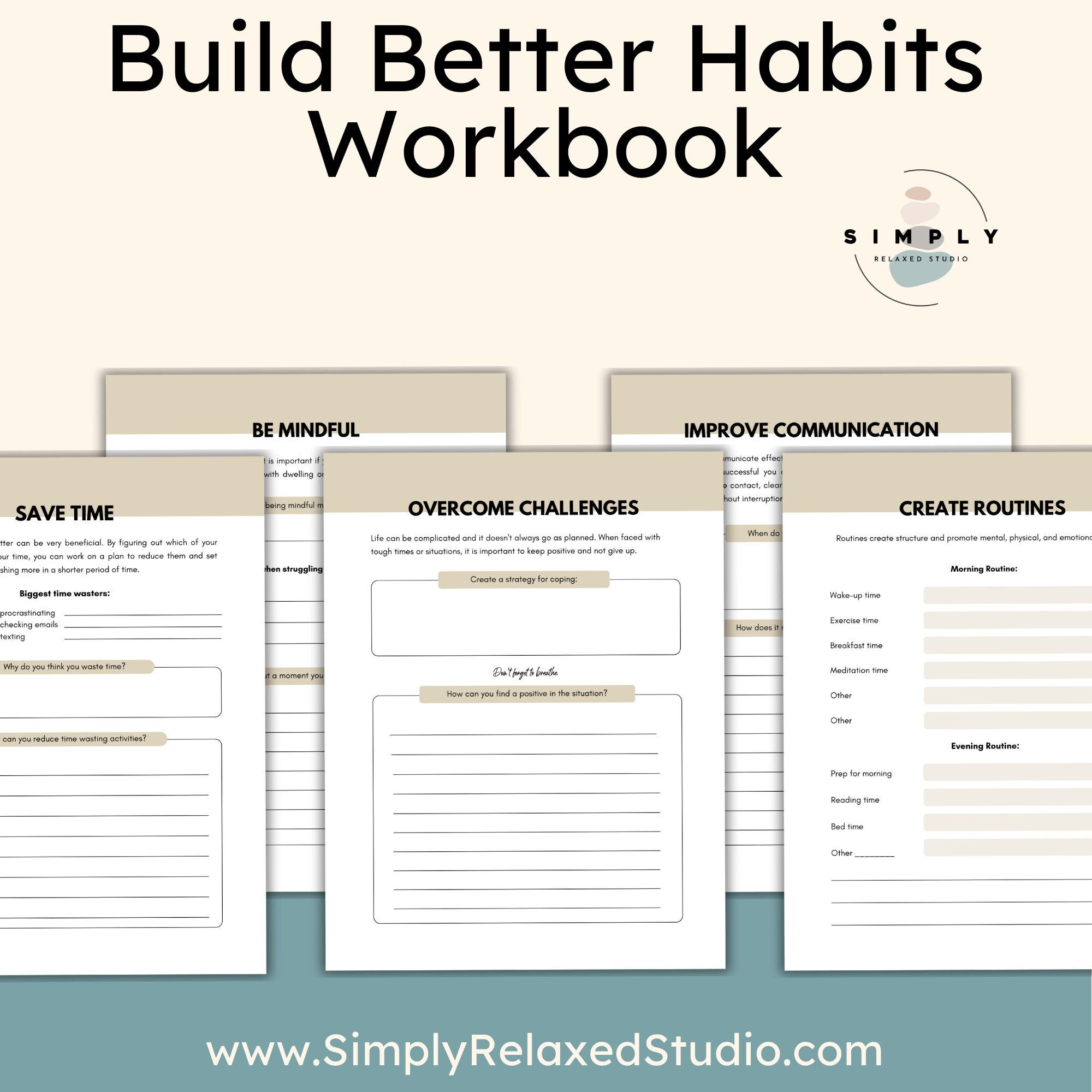 Build Better Habits Printable Workbook - Etsy