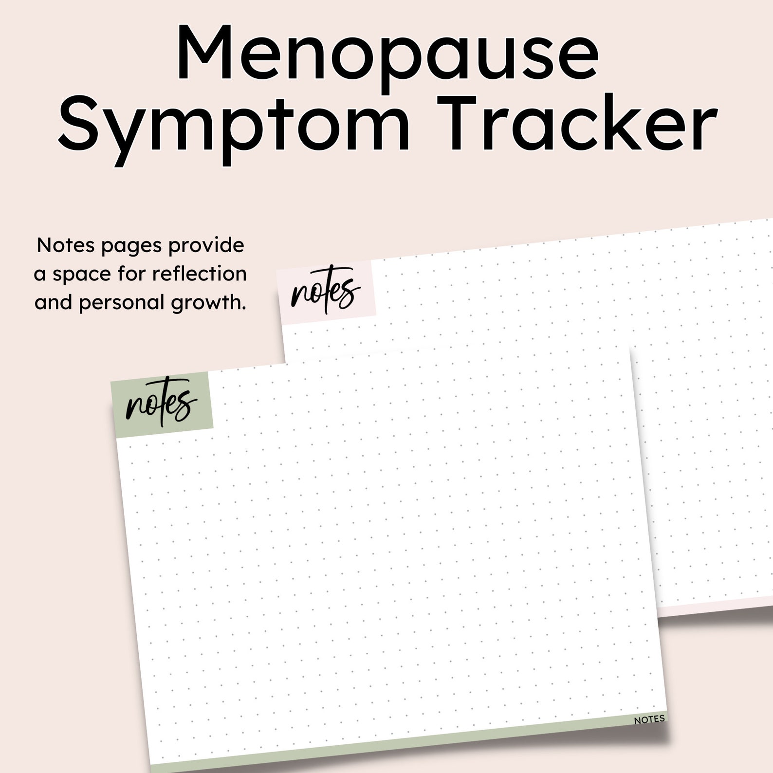 Menopause Symptom Tracker Printable | Monthly Journal (US Letter, A5 ...
