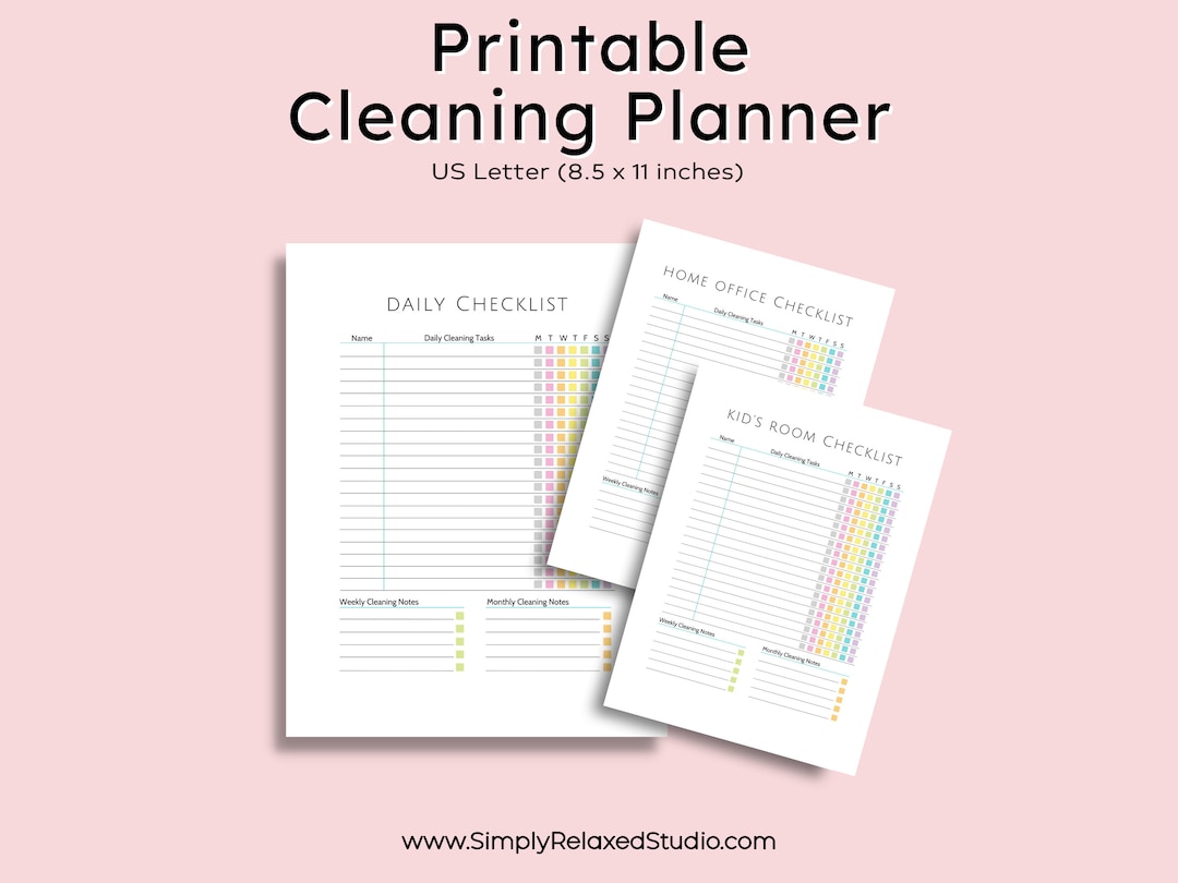 Cleaning Checklist Printable PDF, Seasonal Cleaning Checklist ...