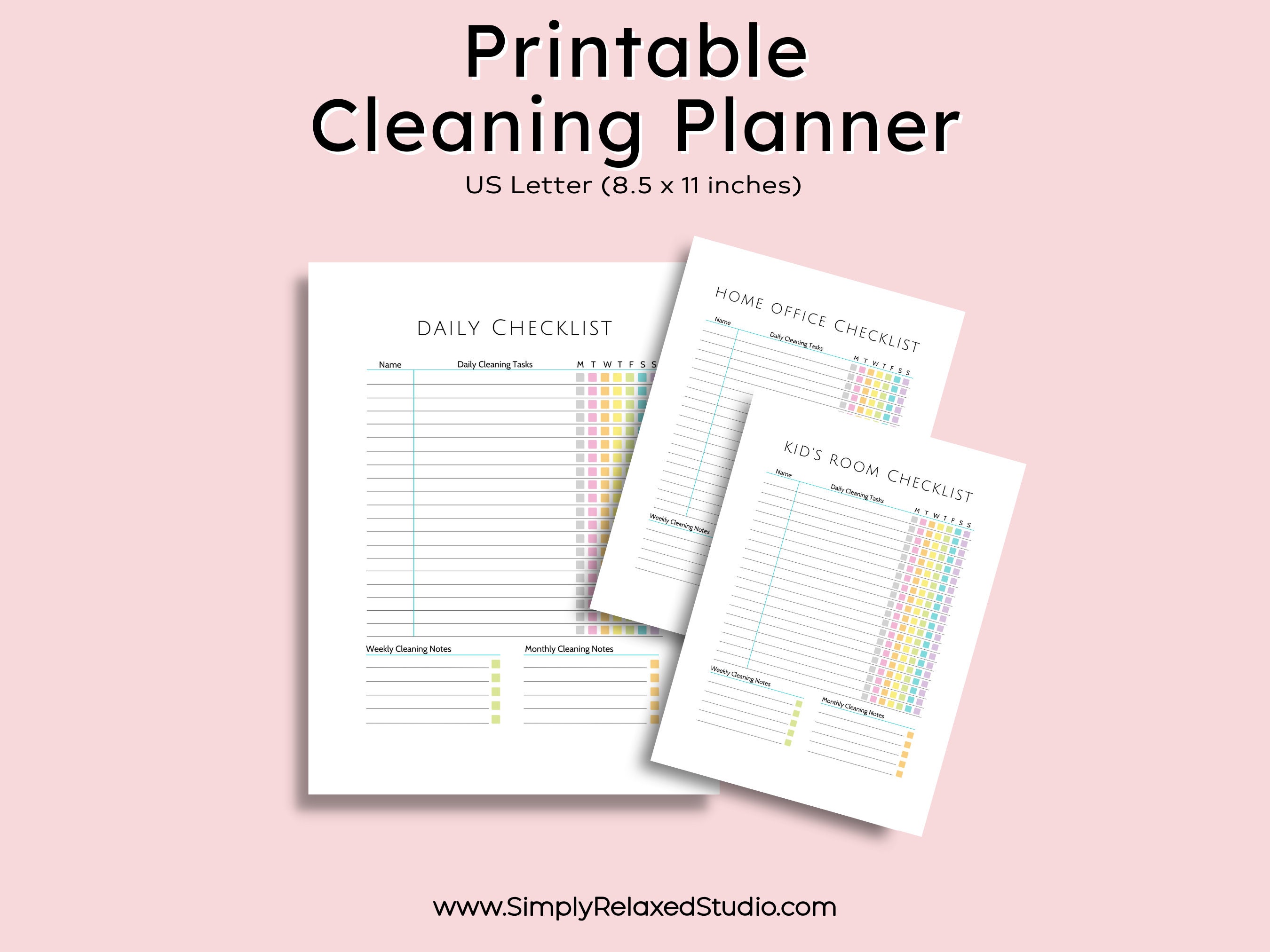 Cleaning Checklist Printable PDF, Seasonal Cleaning Checklist ...