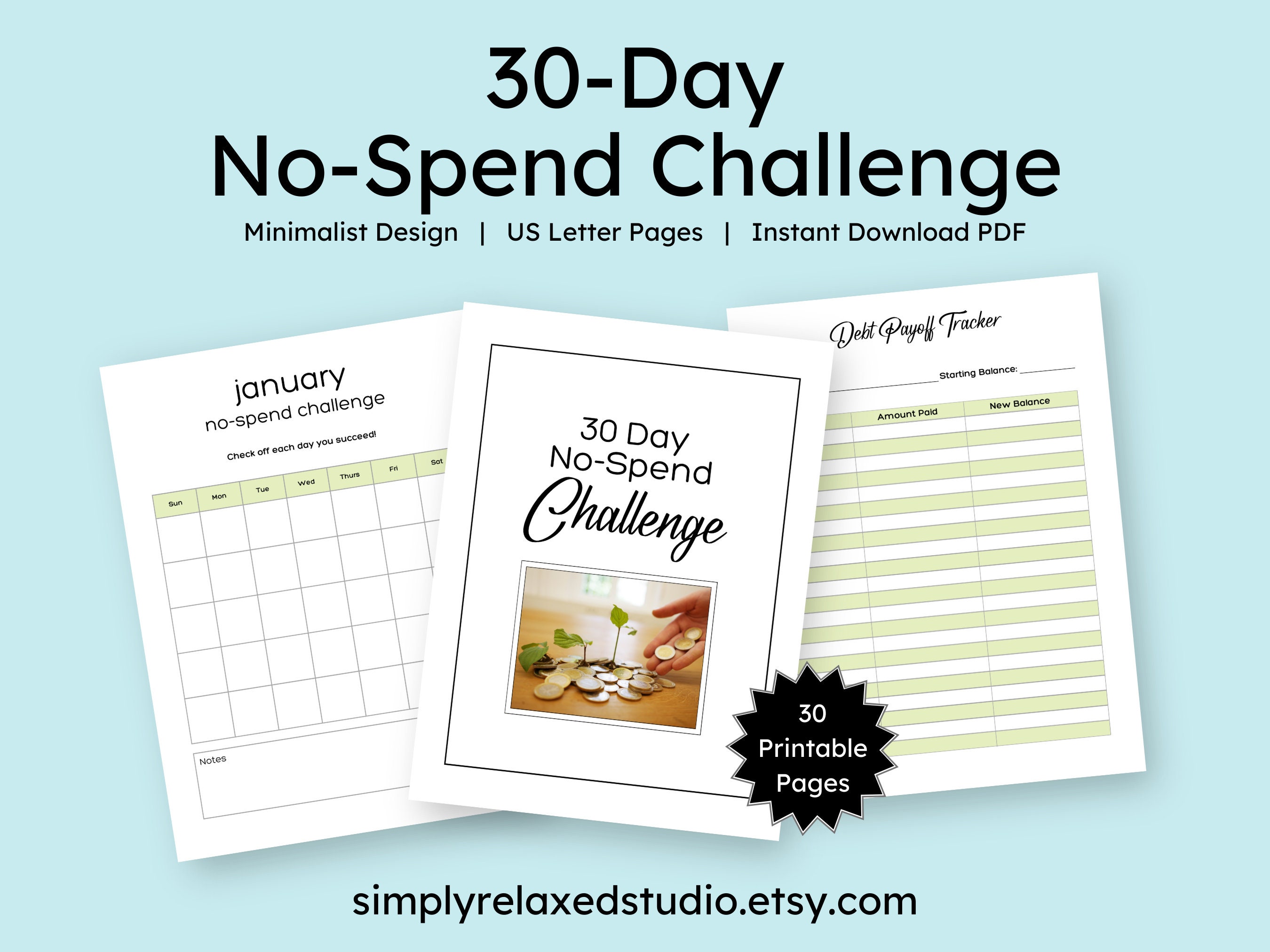 Personal Finance Planner Printable, Spend Less Planner, Frugal Living ...