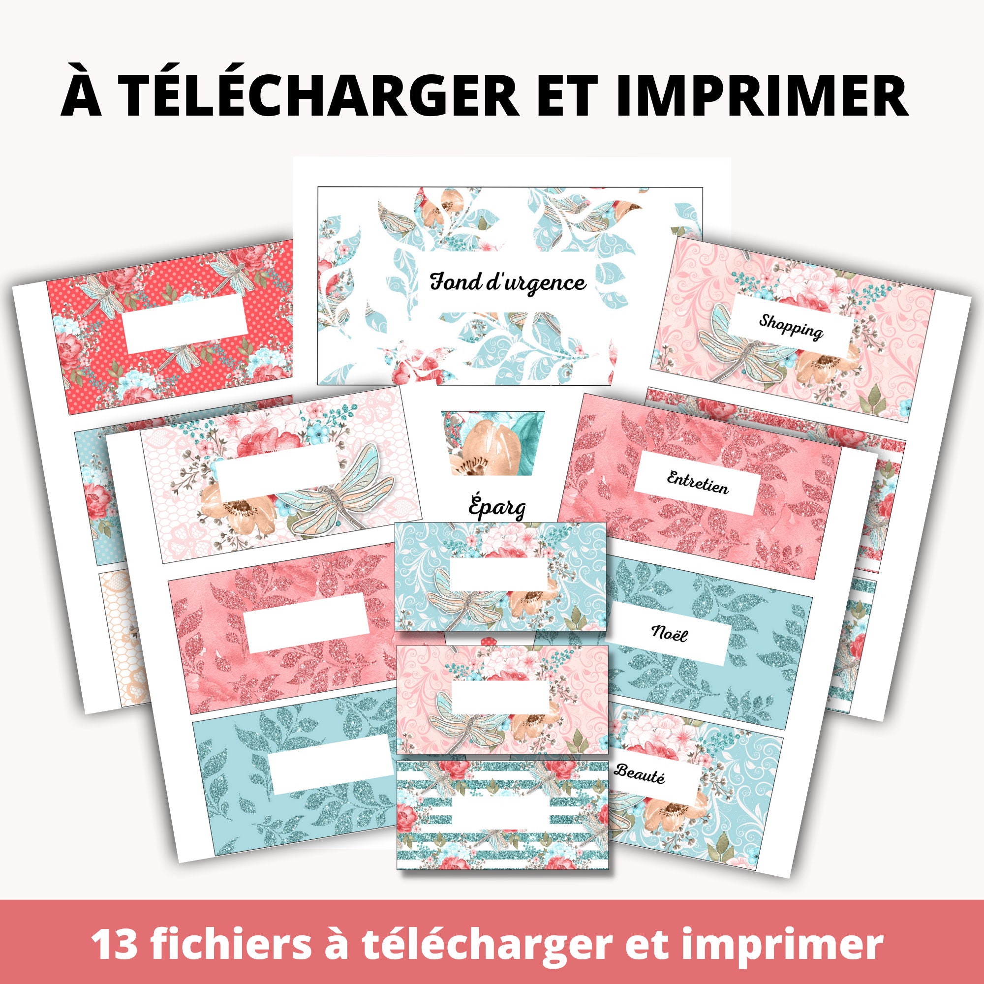 Printable French Cover Pages and Trackers for the Budget Envelope ...