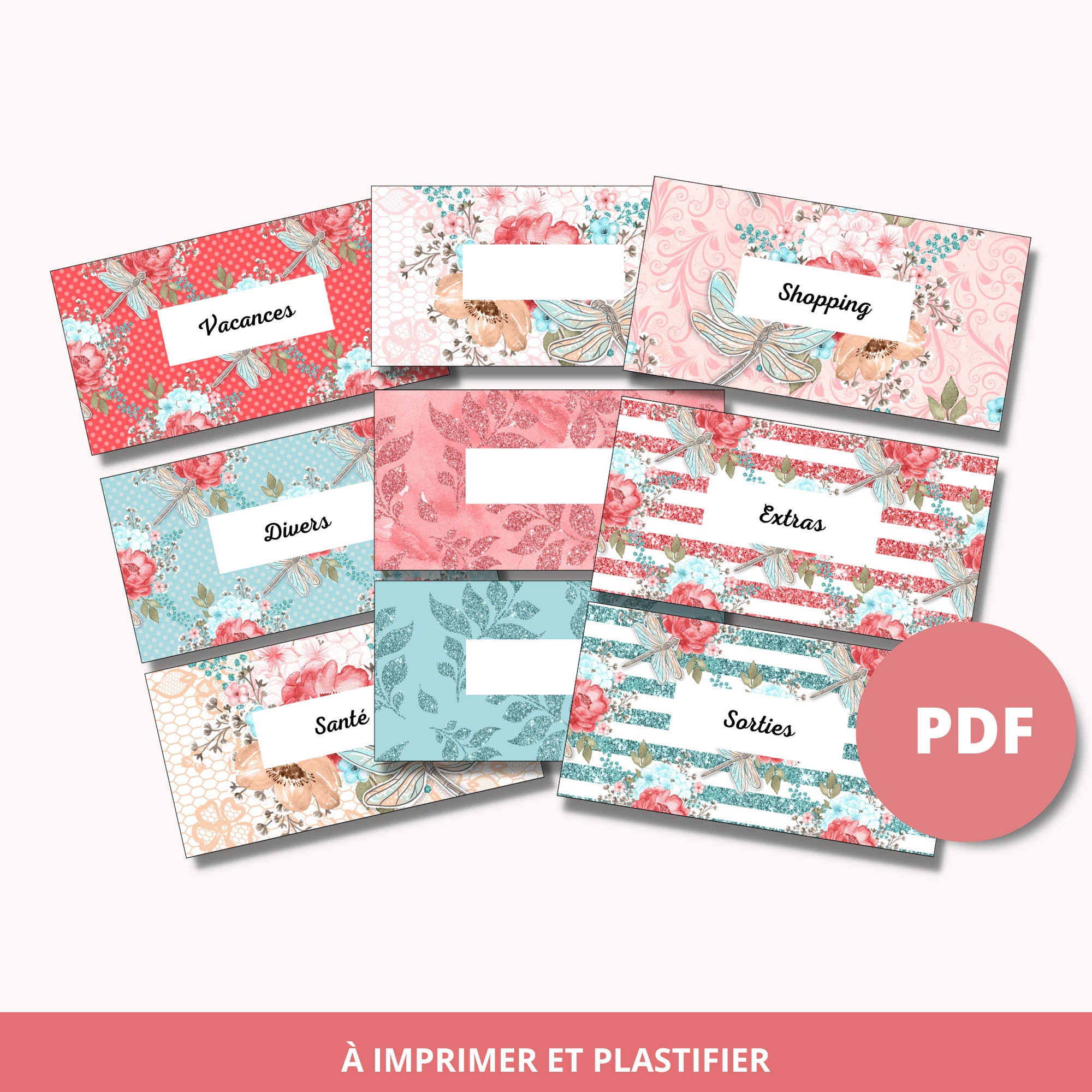 Printable French Cover Pages and Trackers for the Budget Envelope ...