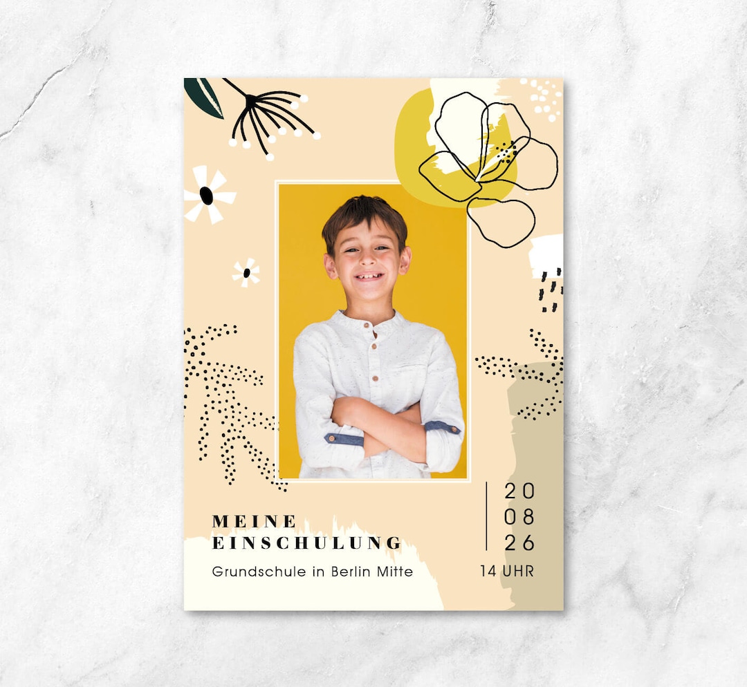 Printed Invitation Card School Introduction School Enrollment Board ...