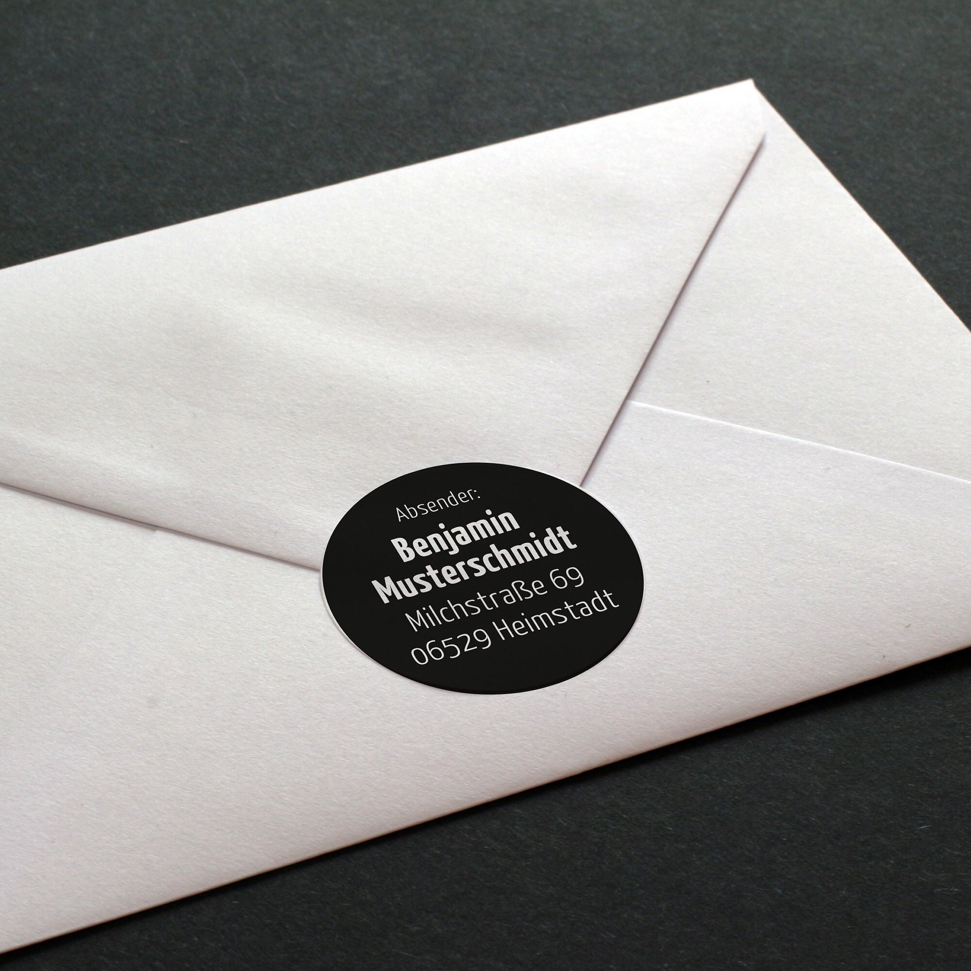 Personalized Address Labels: 40 Mm Round Plain - Etsy