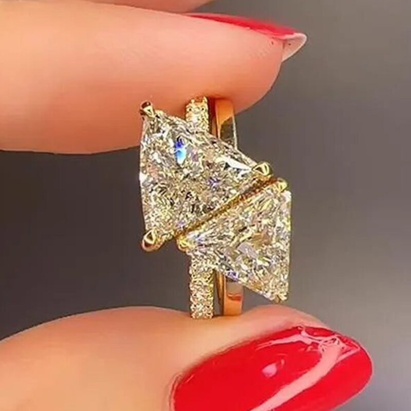 Trillion Ring - Etsy