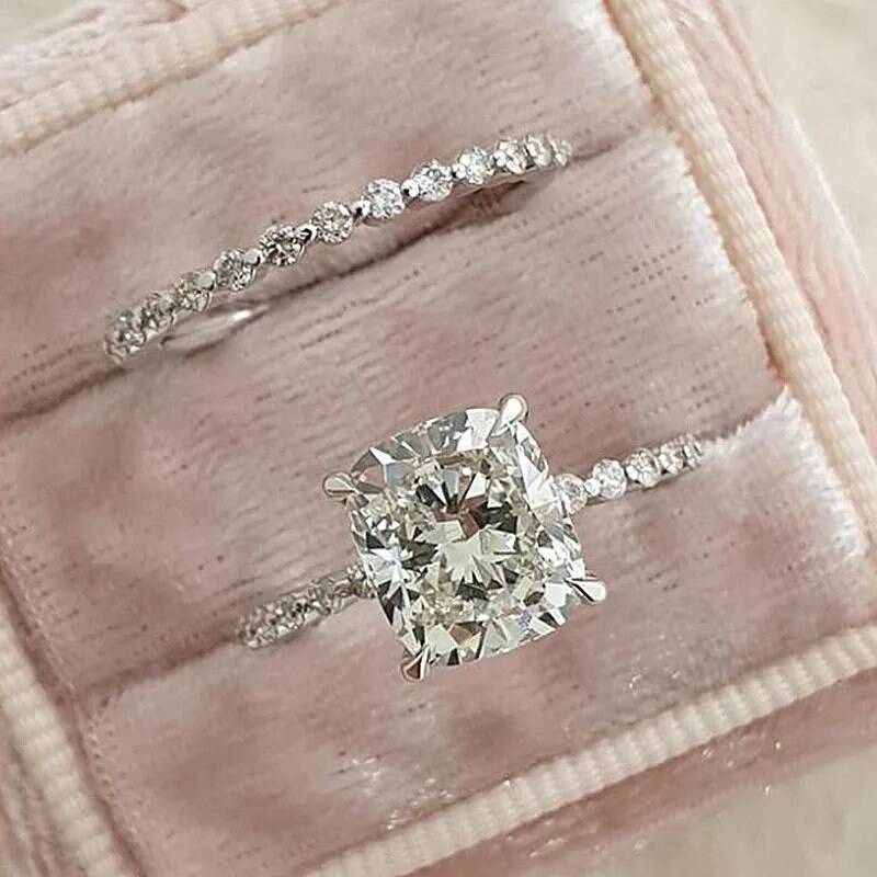 Engagement Ring Set - Etsy