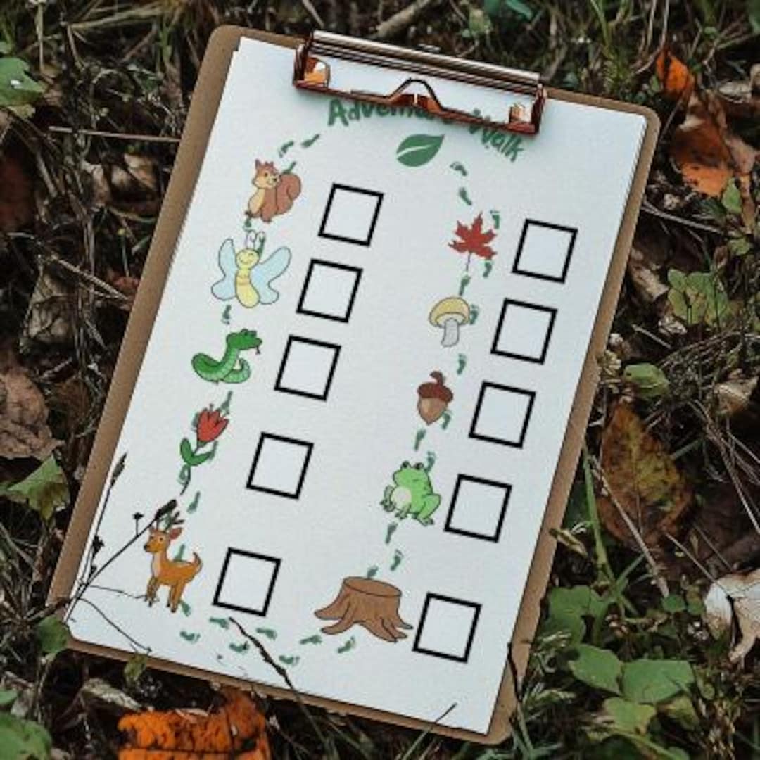 Nature Adventure Walk Checklist, Outdoor Learning Game (digital ...