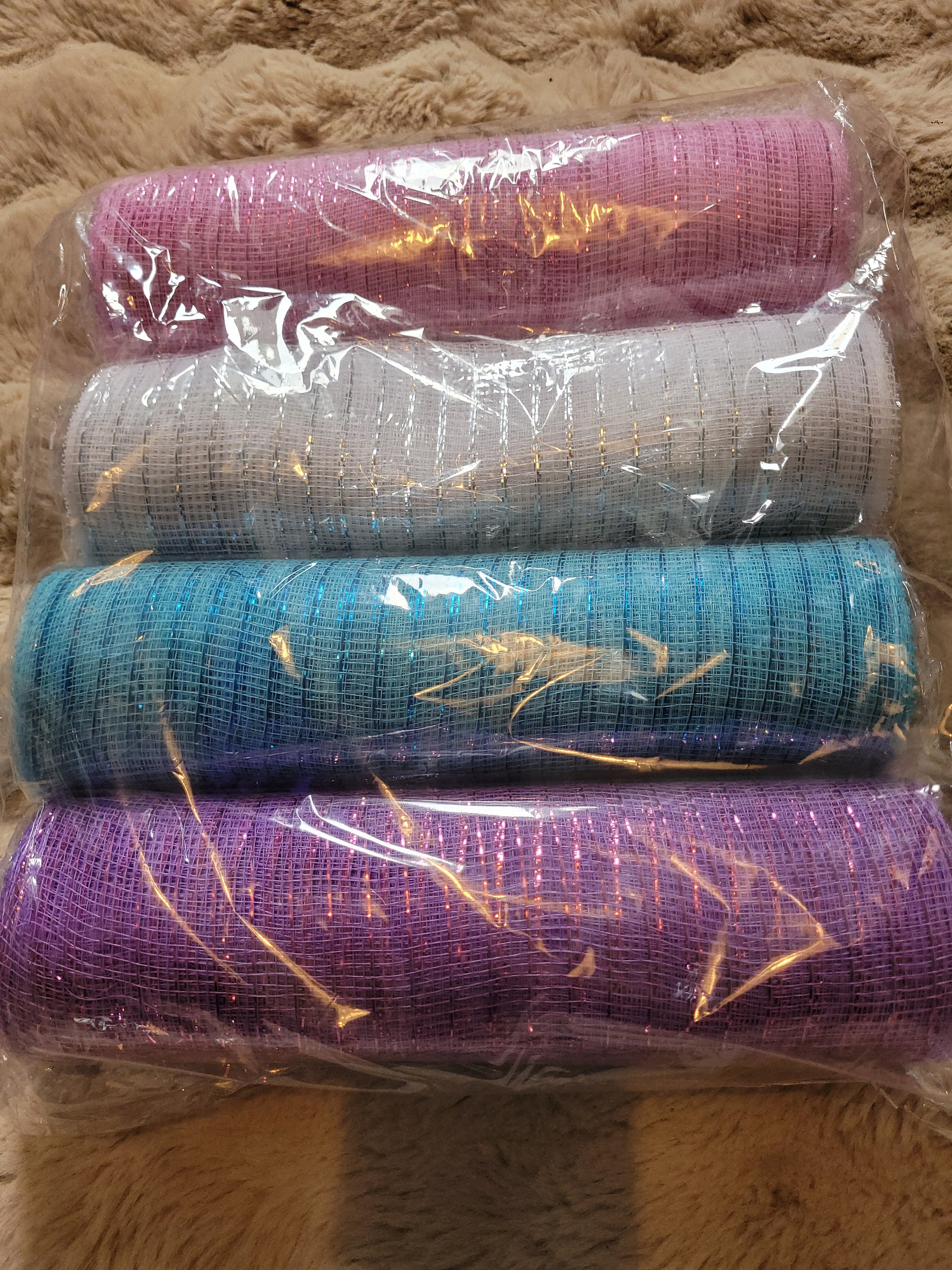 4 Pack Deco Mesh - Etsy
