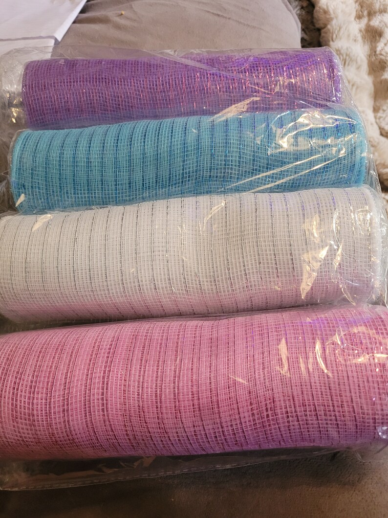 4 Pack Deco Mesh - Etsy