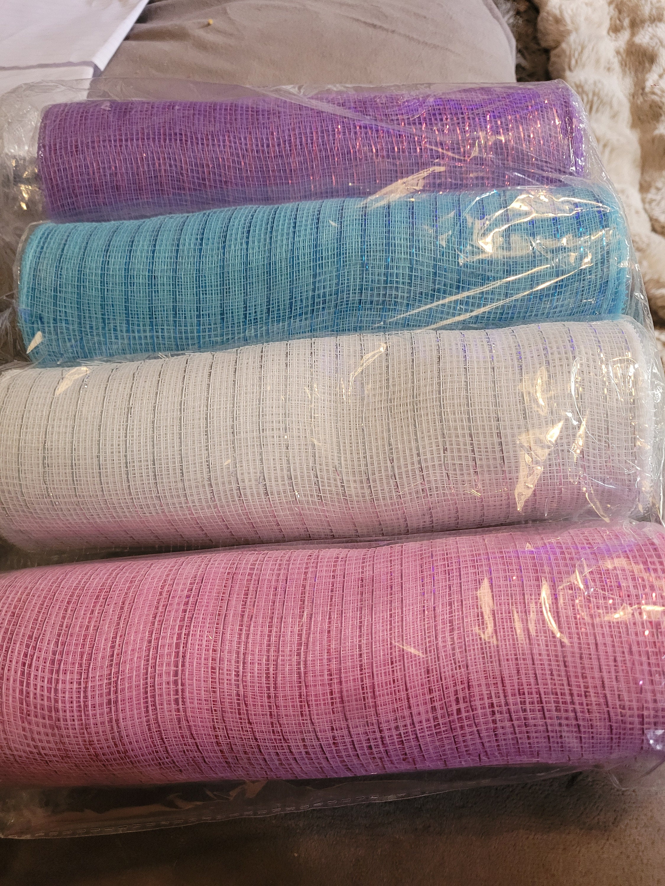 4 Pack Deco Mesh - Etsy