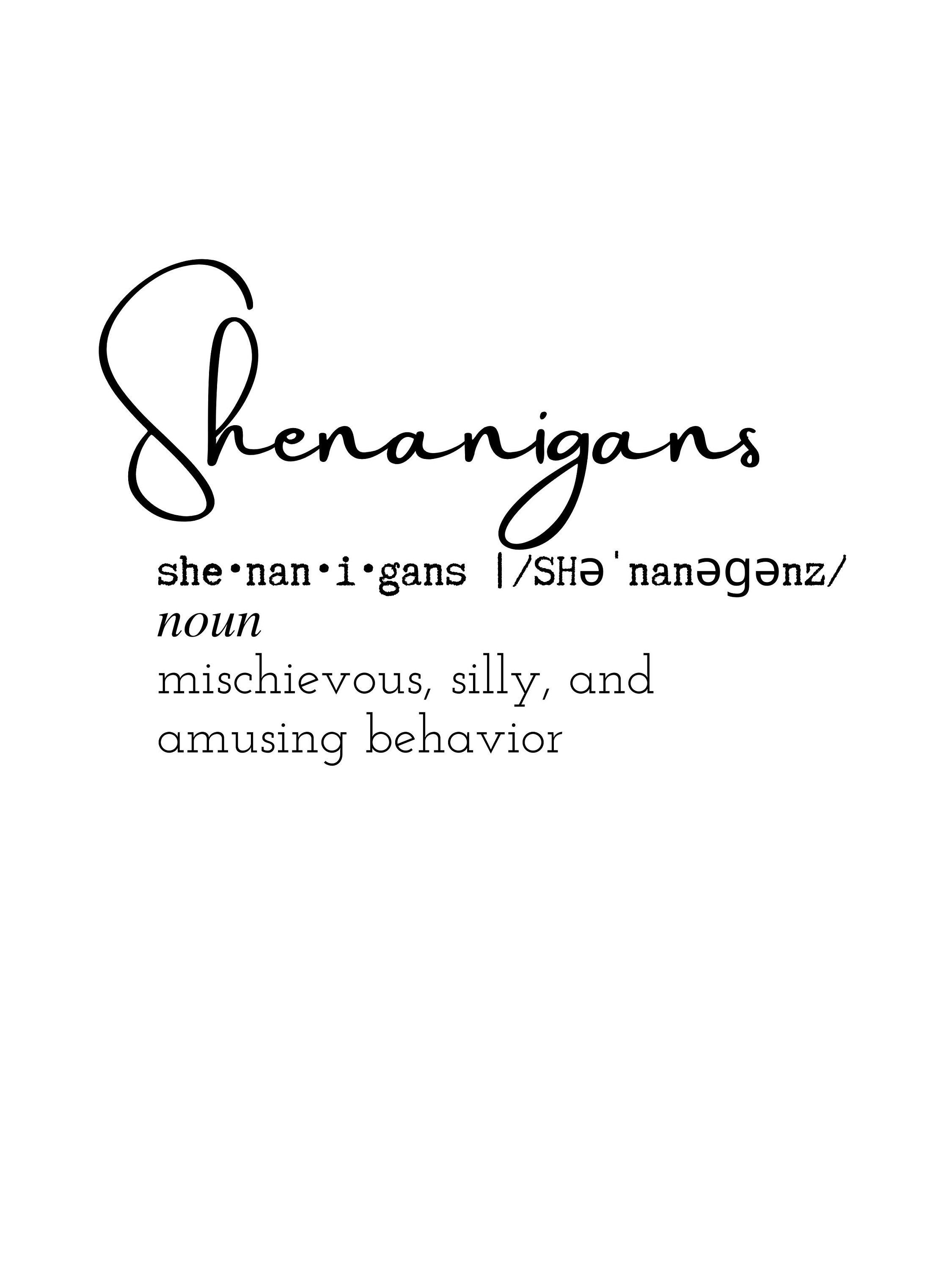 Maedoes Shenanigans Word Art - Etsy