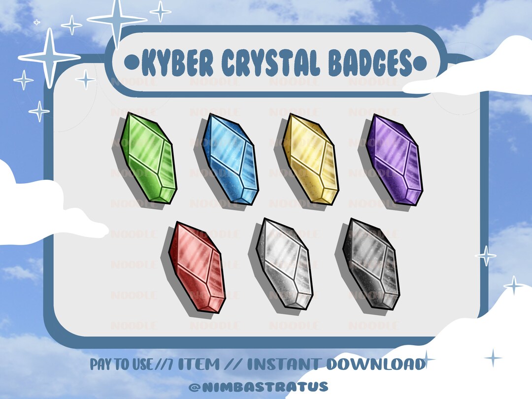 Saber Crystals Twitch Sub Badges - Etsy