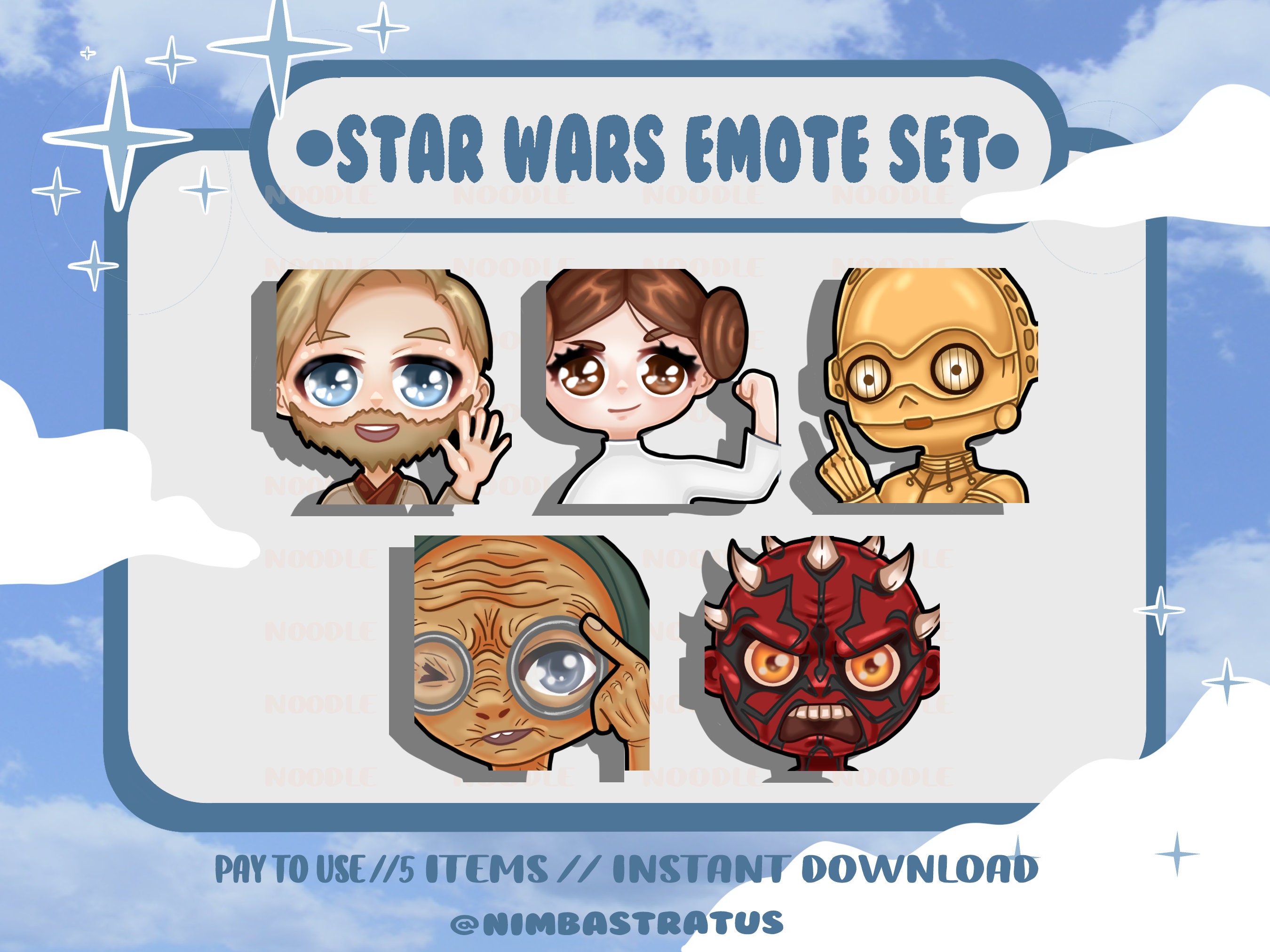 A Long Time Ago Twitch Emote Set - Etsy