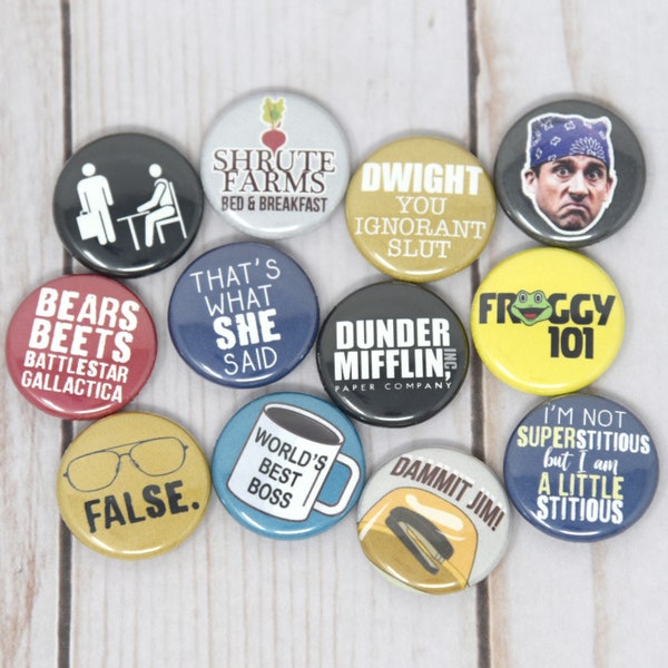 The Office Pins - Etsy